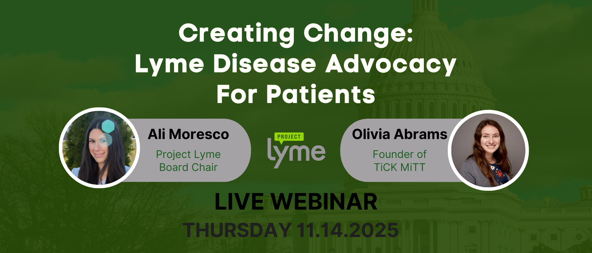 Project Lyme is a proud sponsor of this FREE upcoming webinar.